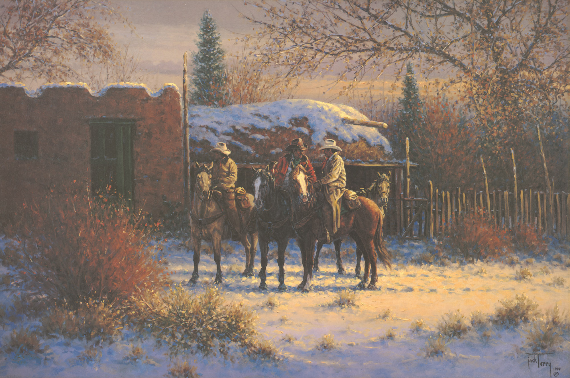 Too Cold to Sit and Wait | Jack Terry Fine Art, LLC.